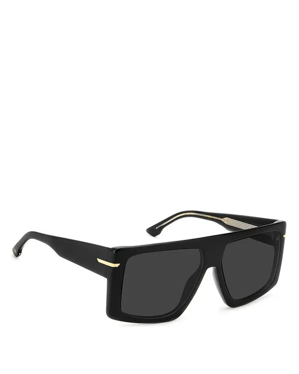 Victoria Beckham Rectangular Flat Top Sunglasses - Black