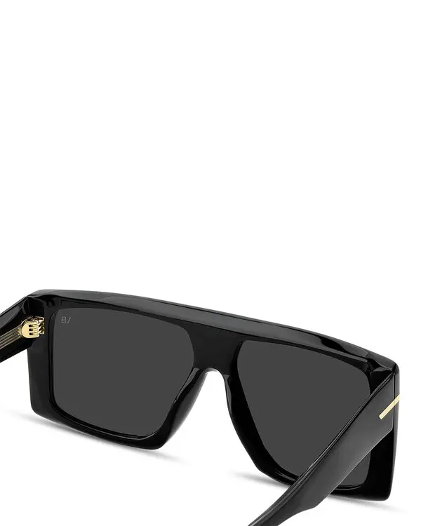 Victoria Beckham Rectangular Flat Top Sunglasses - Black