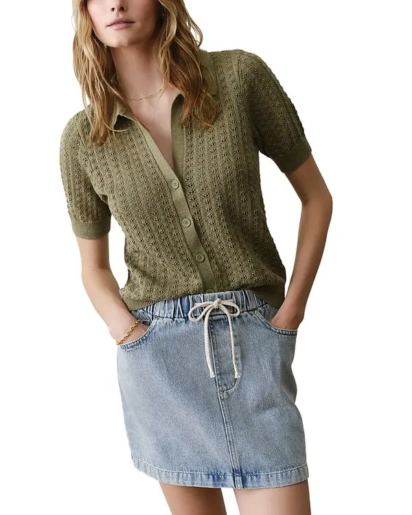 Marine Layer Piper Knit Resort Shirt - Olive