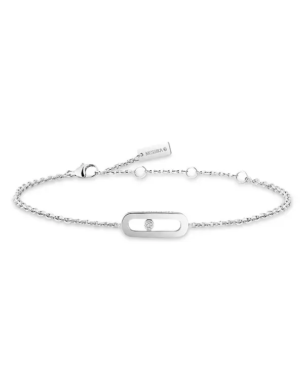 Messika 18k Move Uno Diamond Bracelet - White Gold