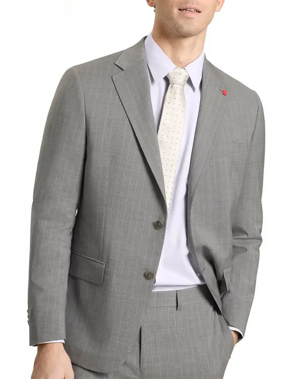 Ted Baker London Wright Stripe Modern Fit Suit Jacket - Grey/white