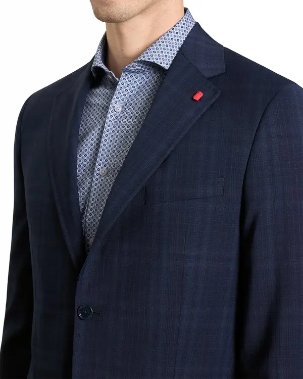 Ted Baker London Wright Plaid Modern Fit Suit Jacket - Navy