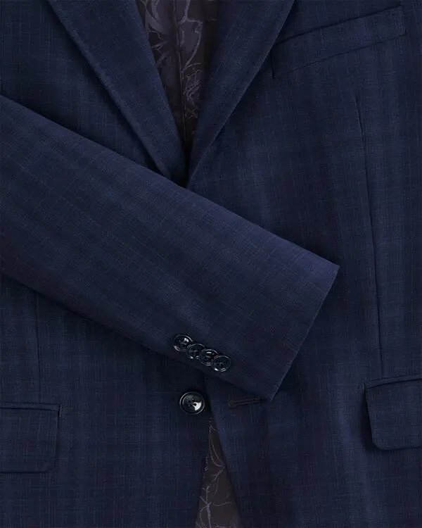 Ted Baker London Wright Plaid Modern Fit Suit Jacket - Navy
