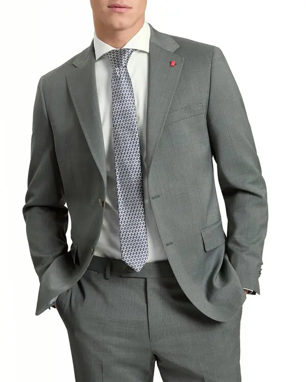 Ted Baker London Plaid Modern Fit Suit Jacket - Green