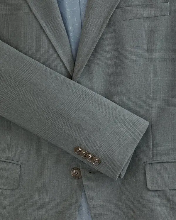 Ted Baker London Plaid Modern Fit Suit Jacket - Green