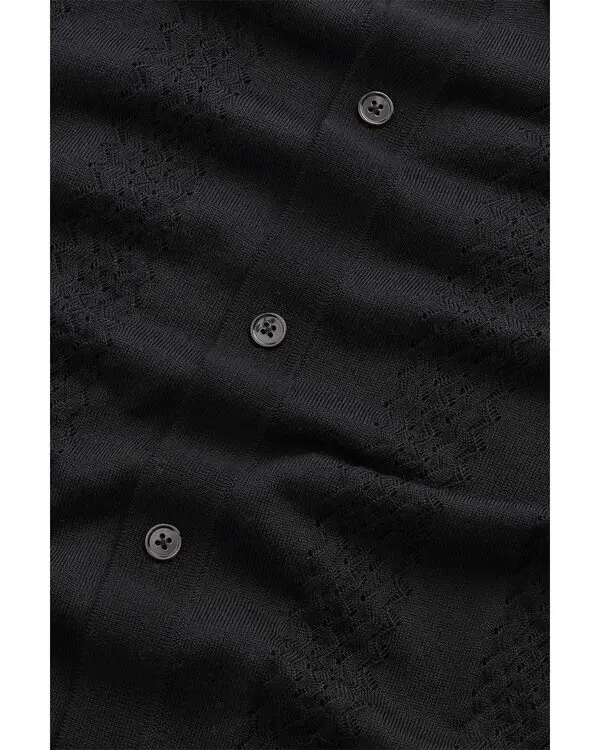 Nn07 Thor Button-up Cardigan Shirt - Deep Navy