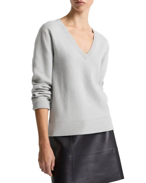 Vince V Neck Sweater - Pale Tide