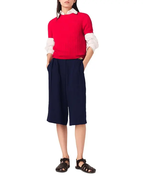 Maje Mapi Cable Knit Sweater