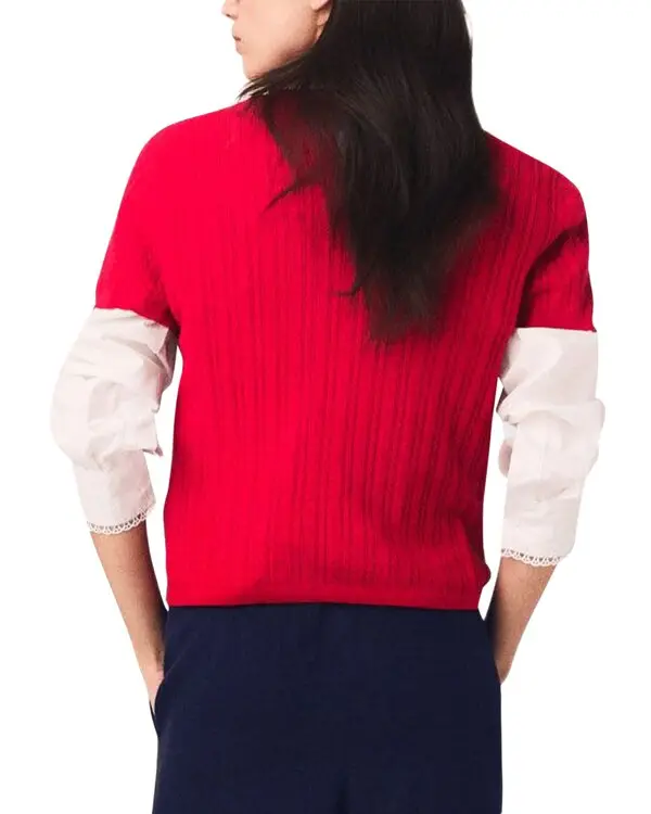 Maje Mapi Cable Knit Sweater