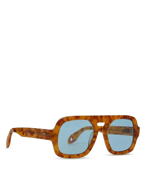 ELISA JOHNSON Jane Aviator Sunglasses - Blonde Tortoise