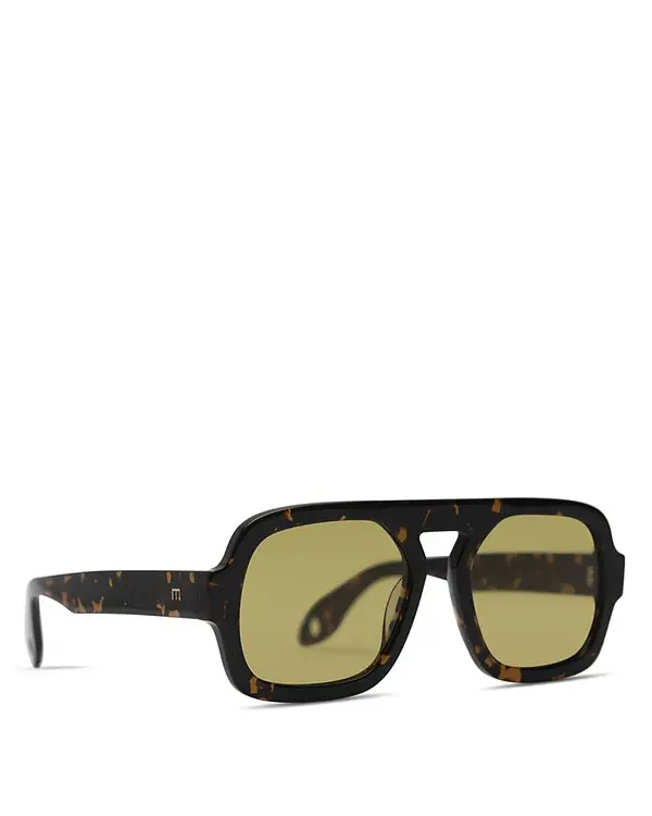 ELISA JOHNSON Jane Aviator Sunglasses - Dark Brown Tortoise