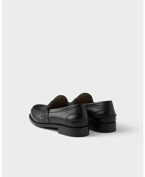 Prada Leather Loafers - Black