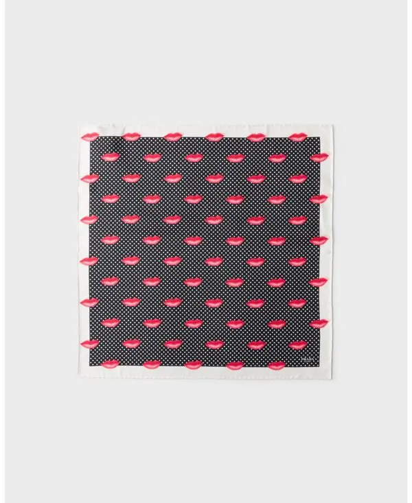 Prada Printed Silk Twill Scarf, 55 X 55 Cm - Black