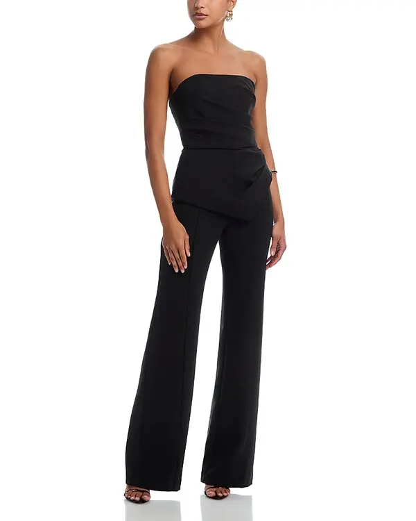 Black Halo Rockie Strapless Jumpsuit - Black