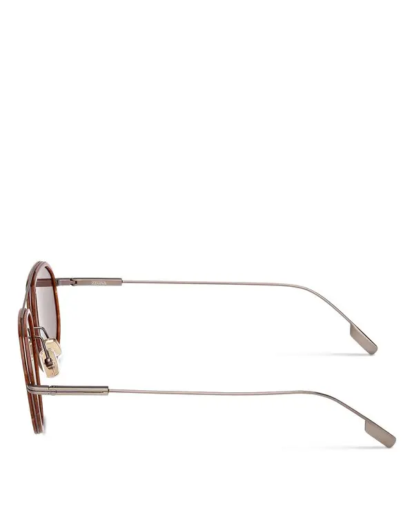 Zegna Navigator 56mm Sunglasses