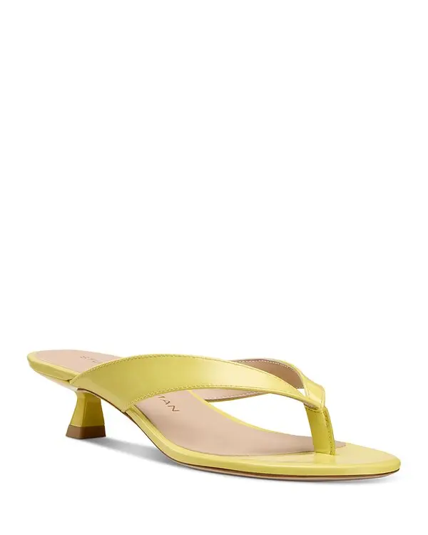 STUART WEITZMAN Rio Leather Sandals - Citrine