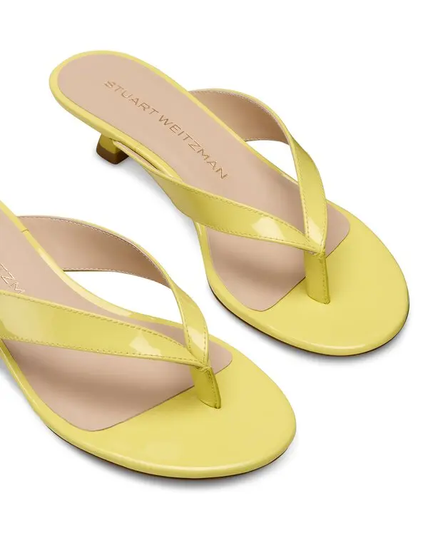STUART WEITZMAN Rio Leather Sandals - Citrine