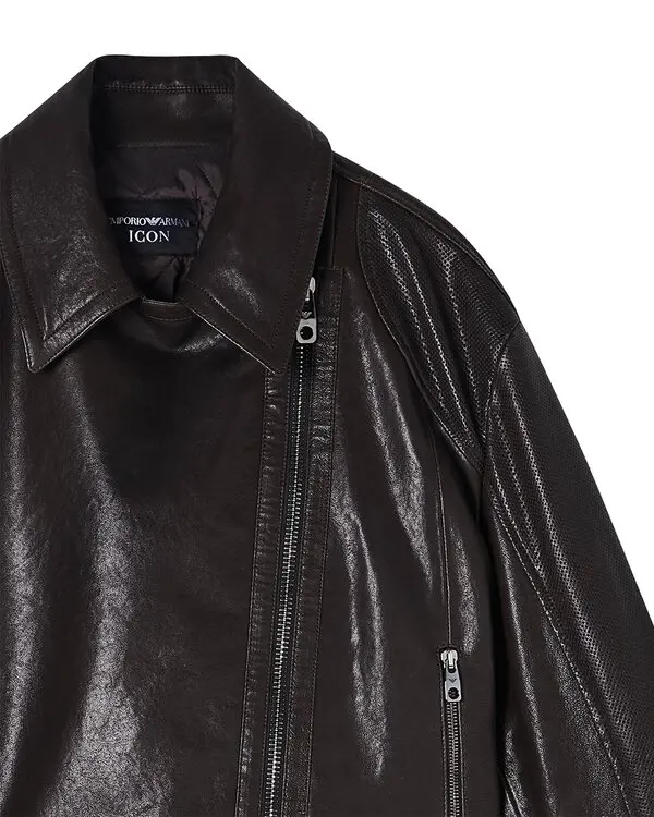 Emporio Armani Leather Biker Jacket
