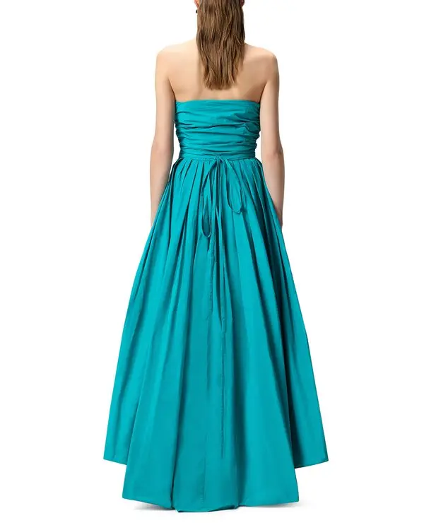 Pinko Dattero Taffeta Strapless Gown - V
