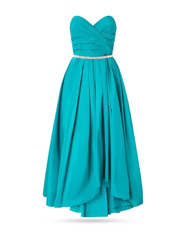 Pinko Dattero Taffeta Strapless Gown - V