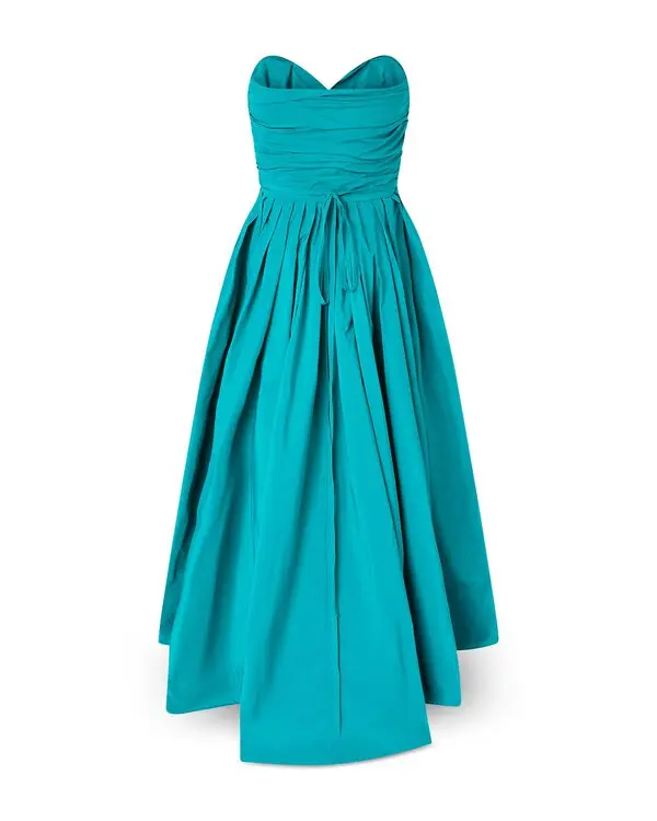 Pinko Dattero Taffeta Strapless Gown - V