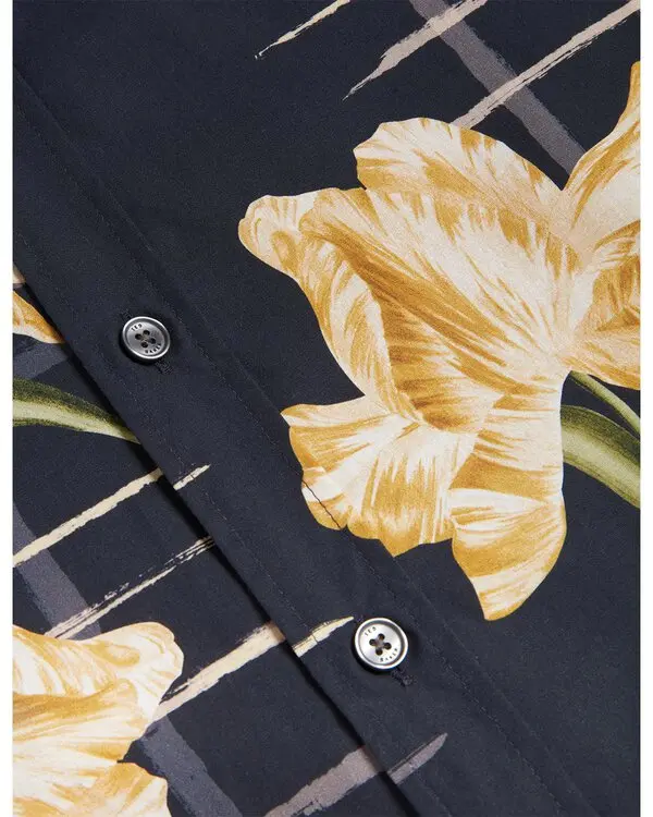 Ted Baker London Quorik Printed Long Sleeve Button Front Shirt