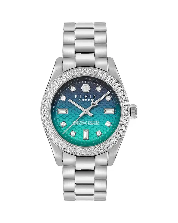 Philipp Plein Queen Supreme Crystal Watch 36mm - Stainless Steel