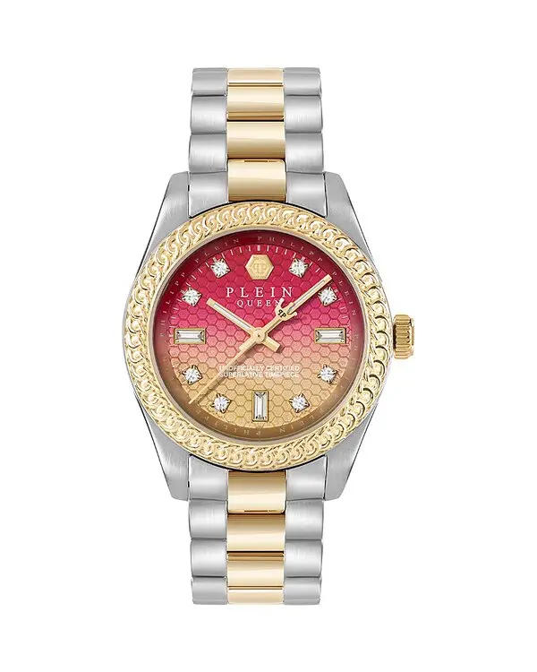 Philipp Plein Queen Supreme Crystal Watch 36mm - Two Tone