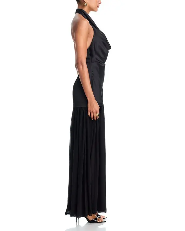 aqua drop waist dress A line Drop Waist Dress 'Julia' from Linen, Drop Waist Linen Dress main image 0