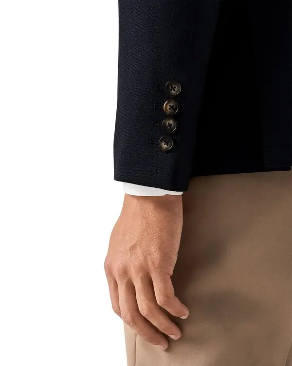 Eton Soft Wool Knit Suit Jacket