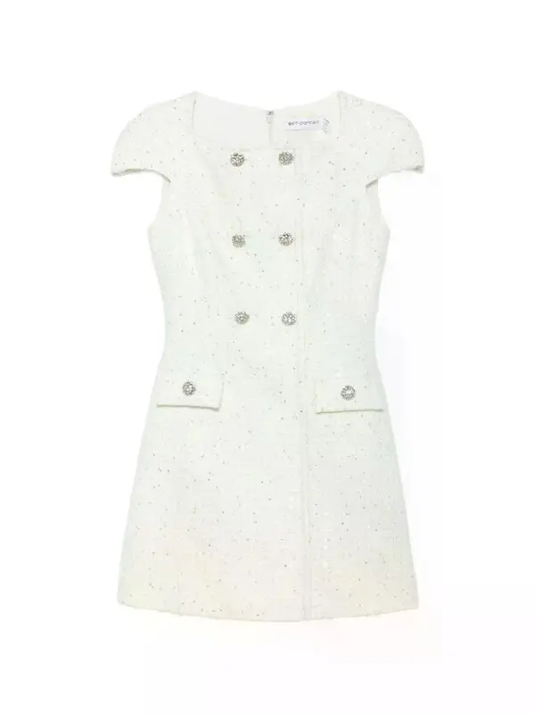 SELF-PORTRAIT Bouclé Mini Dress