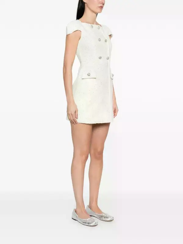 SELF-PORTRAIT Bouclé Mini Dress