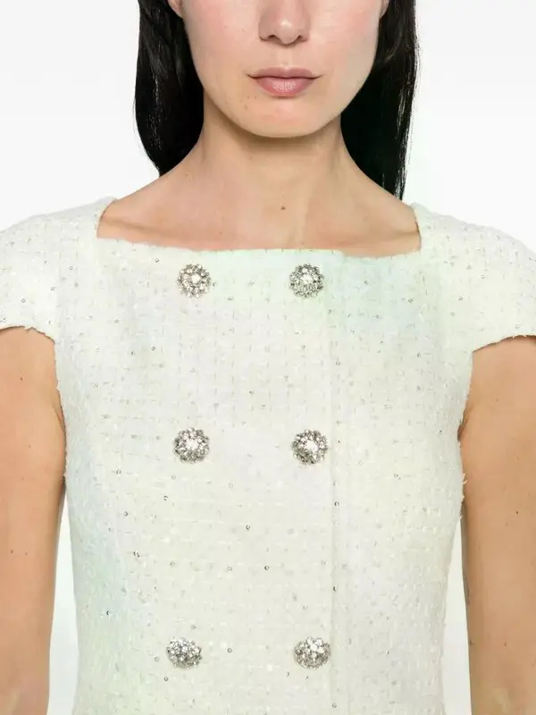 SELF-PORTRAIT Bouclé Mini Dress