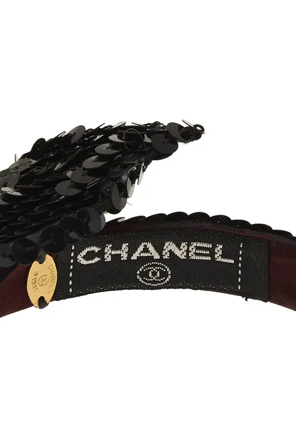 Chanel Sequin Bow Headband