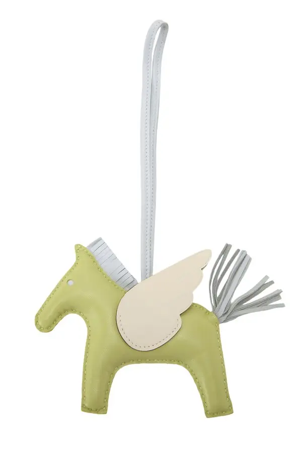 Hermès Multicolor Milo Leather Rodeo Pegase Bag Charm