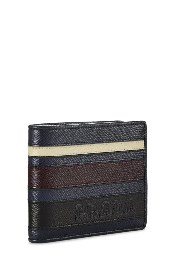 Prada Multicolor Saffiano Bifold Wallet
