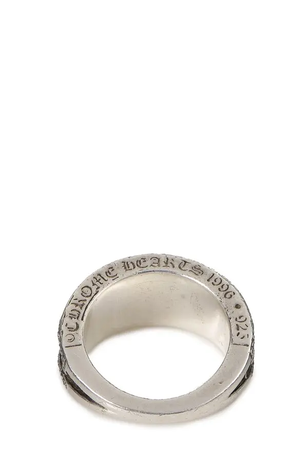 Chrome Hearts Sterling Diamond Fleur-de-lis Band