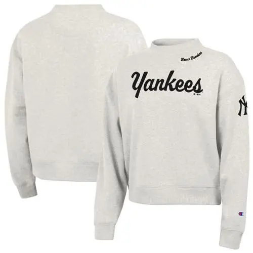 Champion New York Yankees Triumph Tri-blend Sweatshirt - Stone