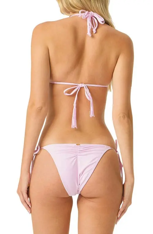 PQ SWIM Side Tie Teeny Bikini Bottoms - Rose