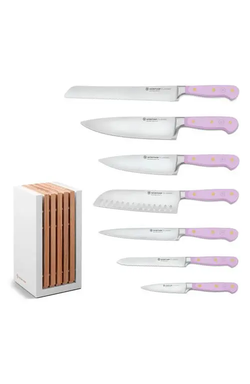 WUSTHOF Classic 8-piece Designer Knife Block Set - Purple