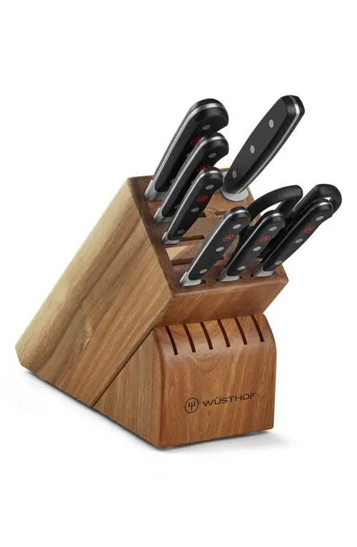 WUSTHOF Classic 9-piece Knife Block Set - Black