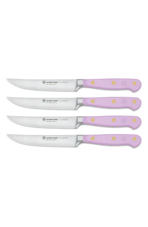 WUSTHOF Classic 4-piece Steak Knife Set - Purple