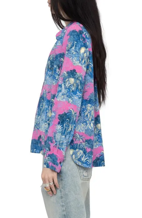 Zadig&Voltaire Jungle Print Crepe Popover Top - Lady