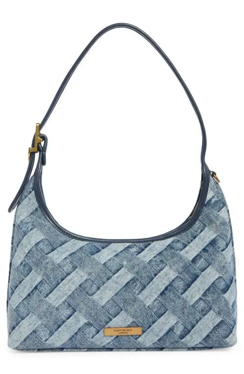 Kurt Geiger Denim Shoulder Bag - Navy