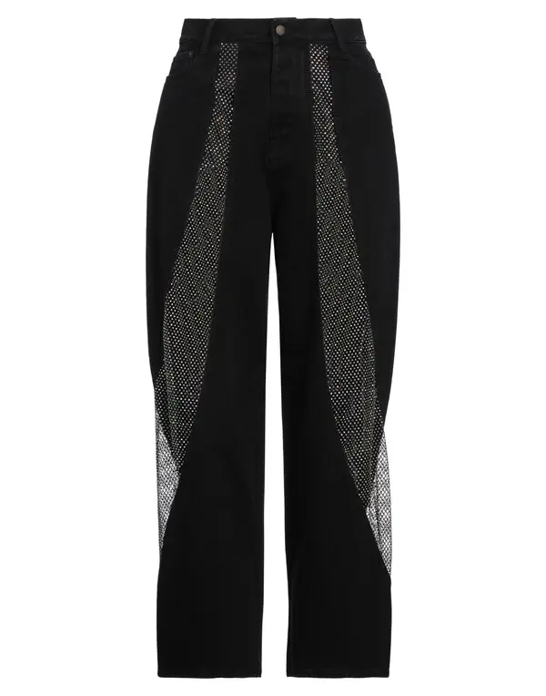 DARKPARK Embellished Cotton & Polyester Jeans - Black