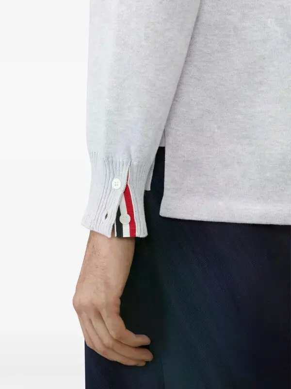 Thom Browne 4-bar Intarsia Knit Cardigan