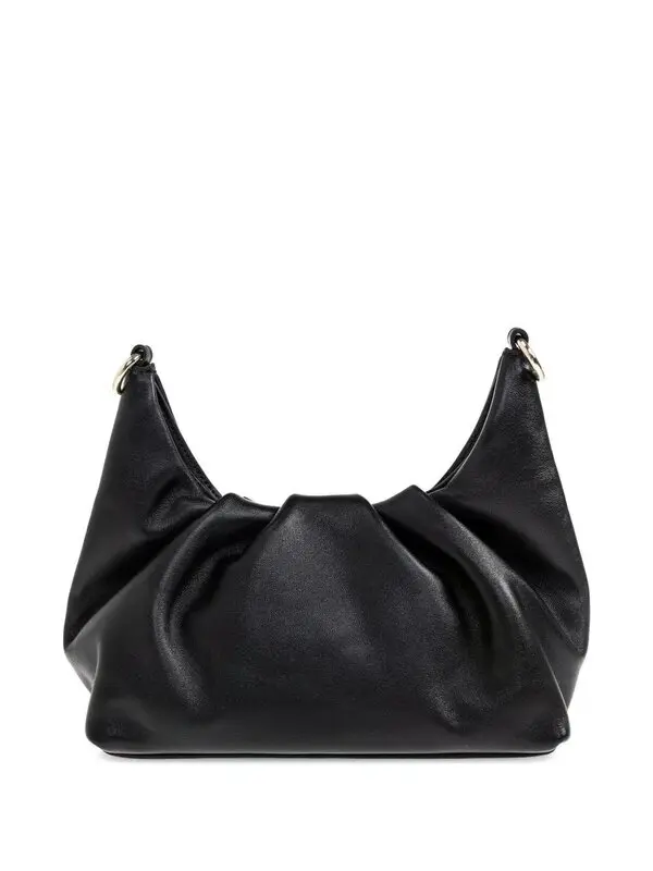 Furla Delia Chain Lambskin Shoulder Bag - Black