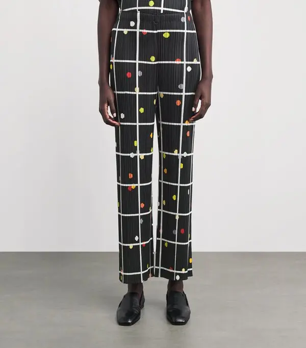Issey Miyake Crossing Dots Pleated Trousers