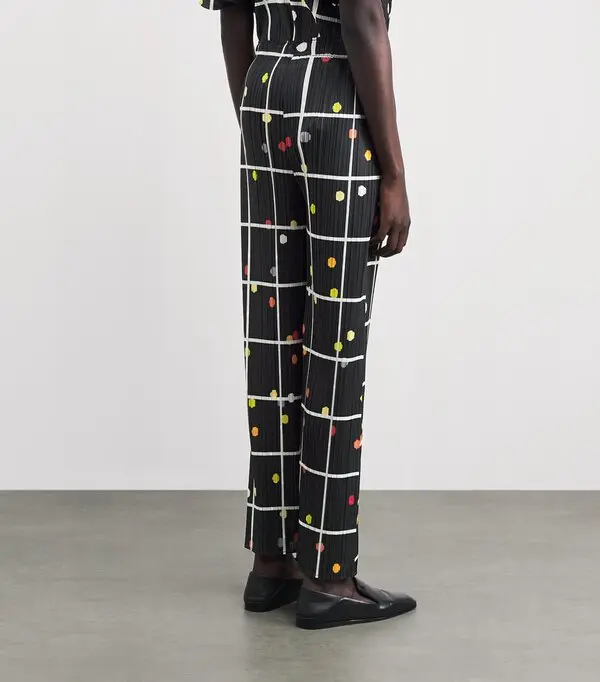 Issey Miyake Crossing Dots Pleated Trousers