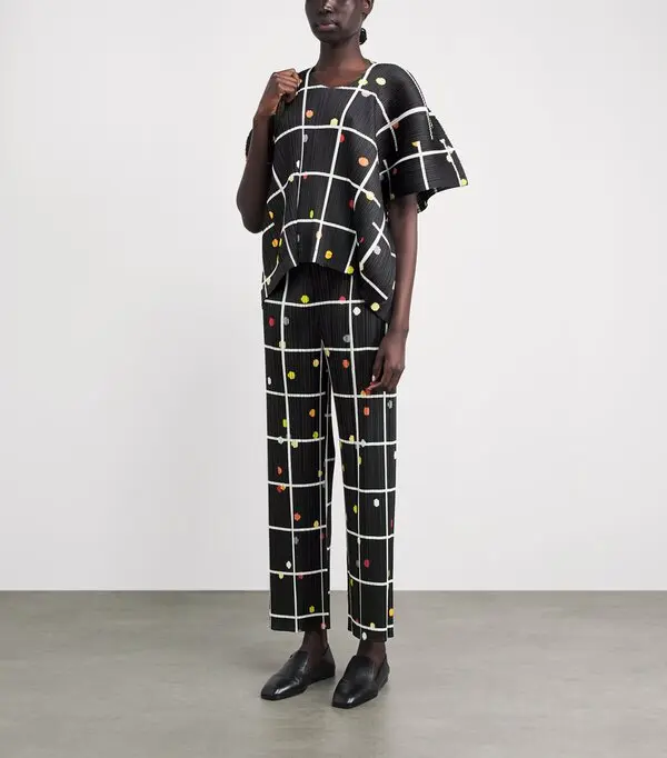 Issey Miyake Crossing Dots Pleated Trousers